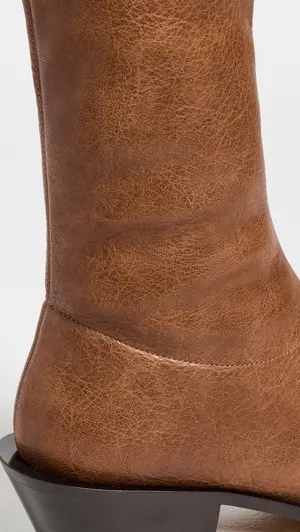 Tibi Leo Boots - Cognac