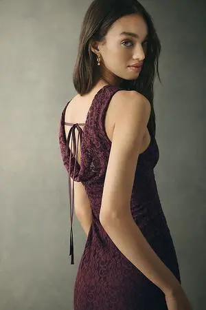 Bhldn Stretch Lace Midi Dress