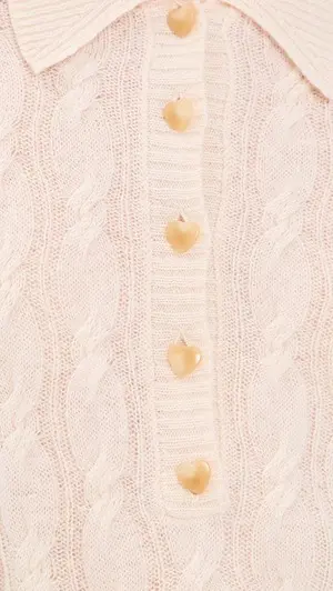 L'Agence Airy Cabled Knit Sweater