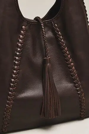 BTB LOS ANGELES Piper Suede Tassel Hobo Bag