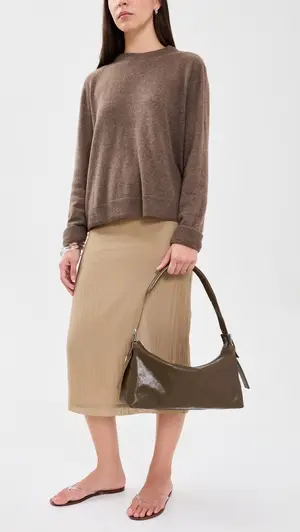 LEMAIRE Belted Baguette Shoulder Bag - Dark Bronze
