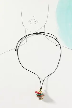 Timeless Pearly Corded Pendant Necklace