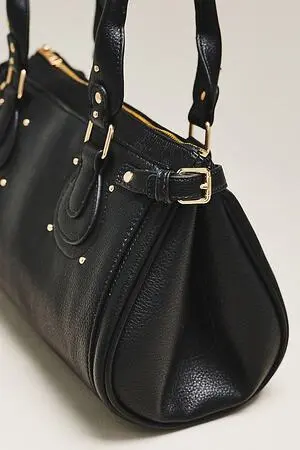 Anthropologie Studded Shoulder Bag - Black