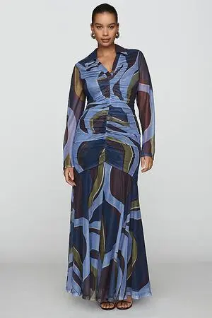 HUTCH Gael Mesh Maxi Dress