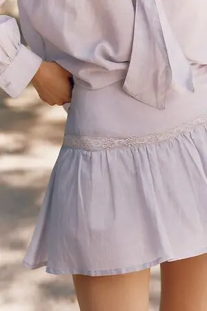 SNDYS. Kendall Cotton Silk Skirt