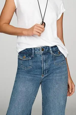 Paige Leenah " High-rise Flared Jeans