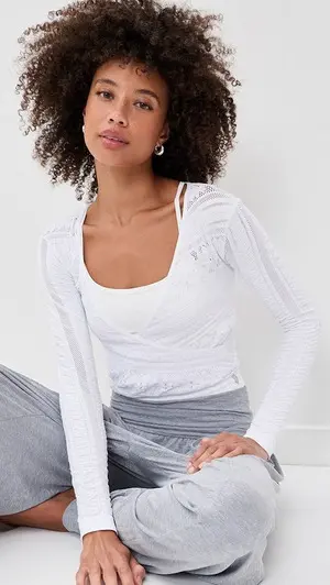 Free People Vixen Layer Tee - White