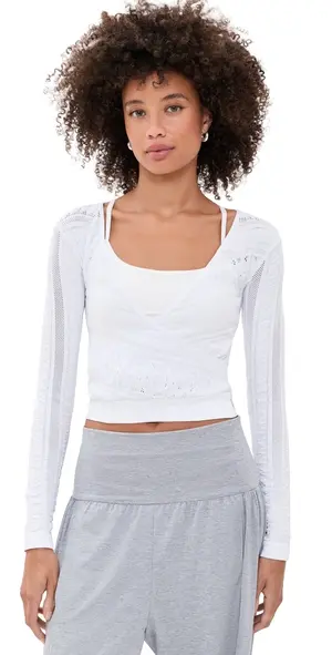 Free People Vixen Layer Tee - White