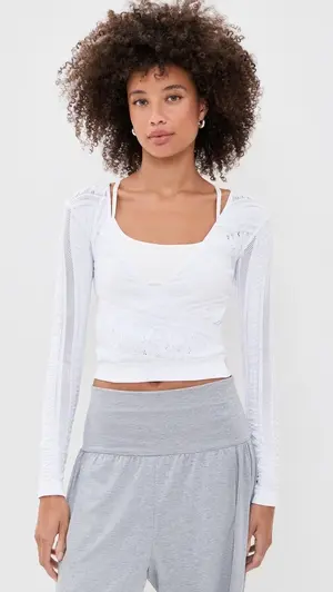 Free People Vixen Layer Tee - White