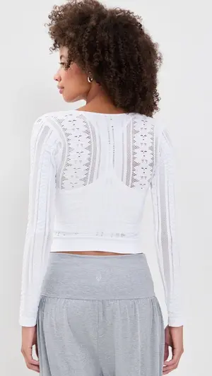 Free People Vixen Layer Tee - White