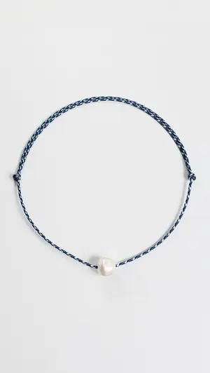 Zoe Chicco Baroque Pearl Paracord Necklace