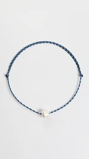 Zoe Chicco Baroque Pearl Paracord Necklace