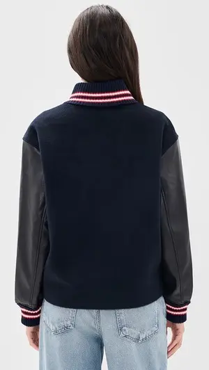 Rag & Bone Scarlet Varsity Jacket