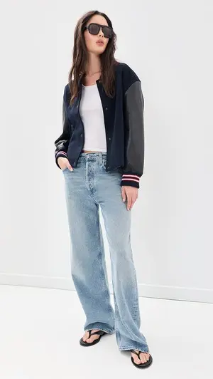 Rag & Bone Scarlet Varsity Jacket