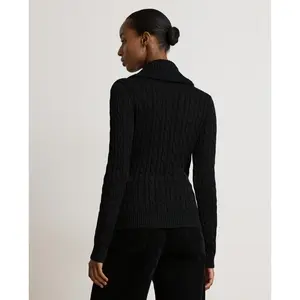 Ralph Lauren Cable Knit Shawl Collar Sweater