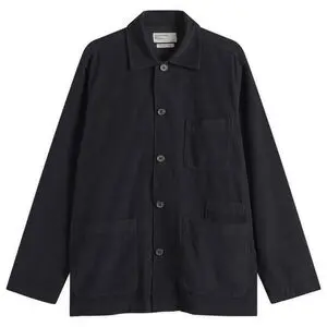 Universal Works Fine Cord Bakers Overshirt - Black