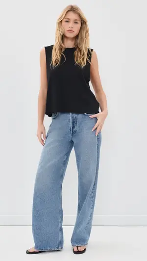 RE/DONE Susan Tee - Black