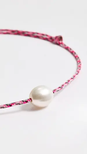 Zoe Chicco Baroque Pearl Paracord Necklace - Multi