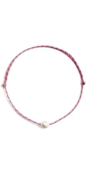 Zoe Chicco Baroque Pearl Paracord Necklace - Multi