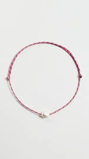 Zoe Chicco Baroque Pearl Paracord Necklace