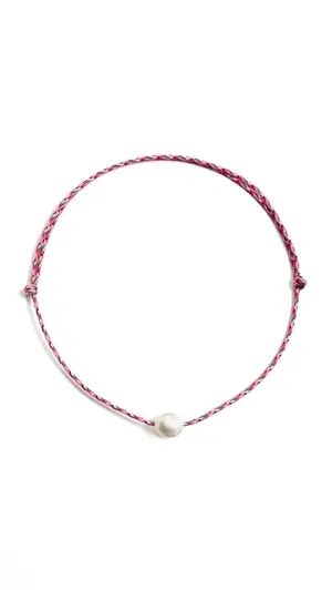 Zoe Chicco Baroque Pearl Paracord Necklace