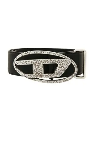 DIESEL® B-1dr Belt With Silver-tone Buckle
