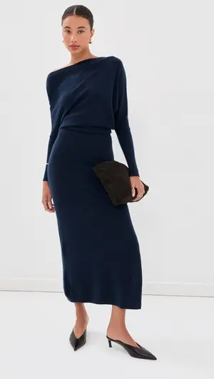Altuzarra Cashmere One-shoulder Maxi Dress