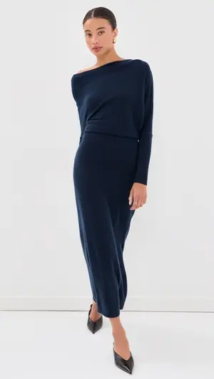 Altuzarra Cashmere One-shoulder Maxi Dress
