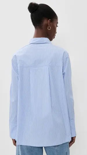 Baum Und Pferdgarten Melinda Striped Button-down Shirt - Light Blue Stripe