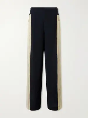 SIR. Sona Silk Crepe De Chine Wide-leg Pants - Neutrals