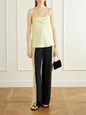SIR. Sona Silk Crepe De Chine Wide-leg Pants - Neutrals