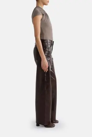 AGOLDE Recycled Leather Arc Jeans