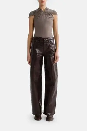 AGOLDE Recycled Leather Arc Jeans