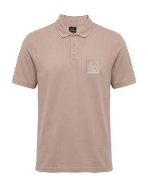 Armani Exchange Polo Shirt Size Cotton, Elastane - Grey