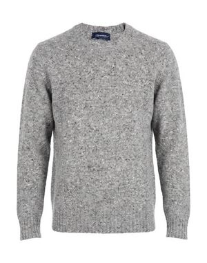 DRUMOHR Slate Virgin Wool, Cashmere, And Polyamide Mélange Crewneck Sweater - Grey