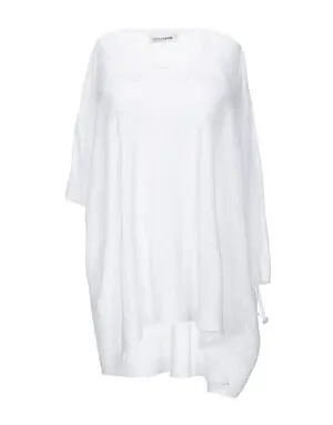European Culture Linen & Polyamide 3/4 Sleeve Sweater