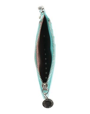 Stella McCartney Cardholder Turquoise Textile Fibers
