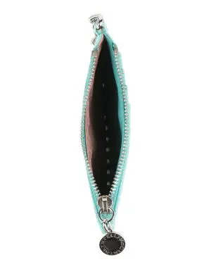 Stella McCartney Cardholder Turquoise Textile Fibers