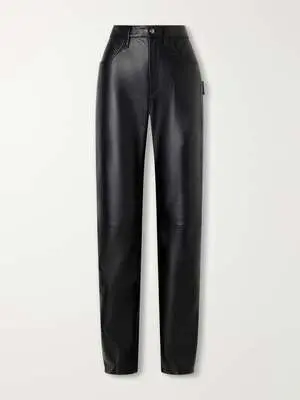 Altuzarra Mills Leather Straight-leg Pants