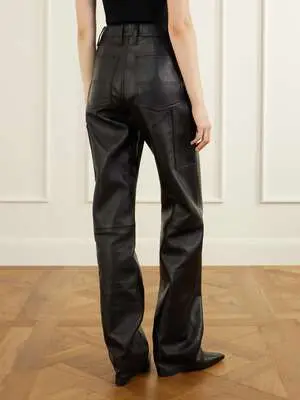 Altuzarra Mills Leather Straight-leg Pants