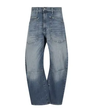 NILI LOTAN Belt-loop Jeans