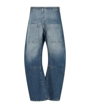 NILI LOTAN Belt-loop Jeans