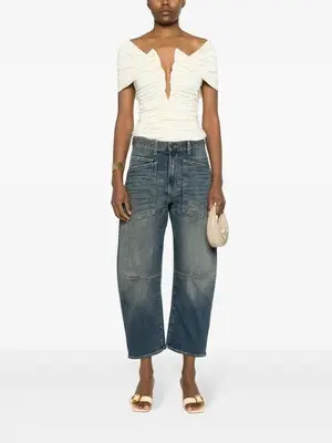 NILI LOTAN Belt-loop Jeans