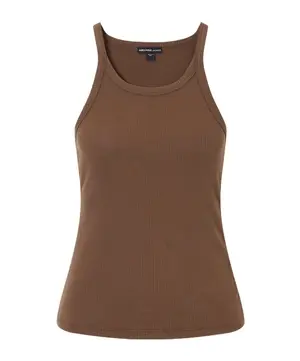JAMES PERSE Ribbed Fitted Tank Top - No