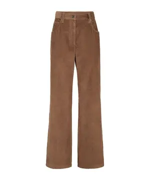 Brunello Cucinelli Cotton Corduroy Straight Monili Trousers - Dattero