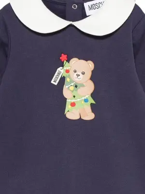 Moschino Long Sleeve Bodysuit With Peter Pan Collar