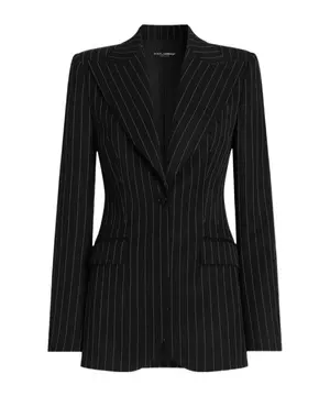 Dolce & Gabbana Dolce Gabbana Turlington Pinstriped Blazer