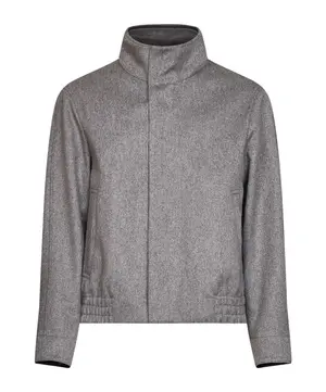 LARDINI High-neck Zip-up Jacket