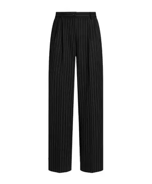 Dolce & Gabbana Wool Chalk Stripe Tailored Trousers