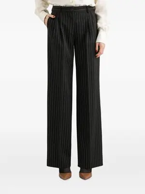 Dolce & Gabbana Wool Chalk Stripe Tailored Trousers